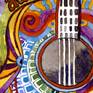Austin Guitar Painting by Connie Adcock | Saatchi Art