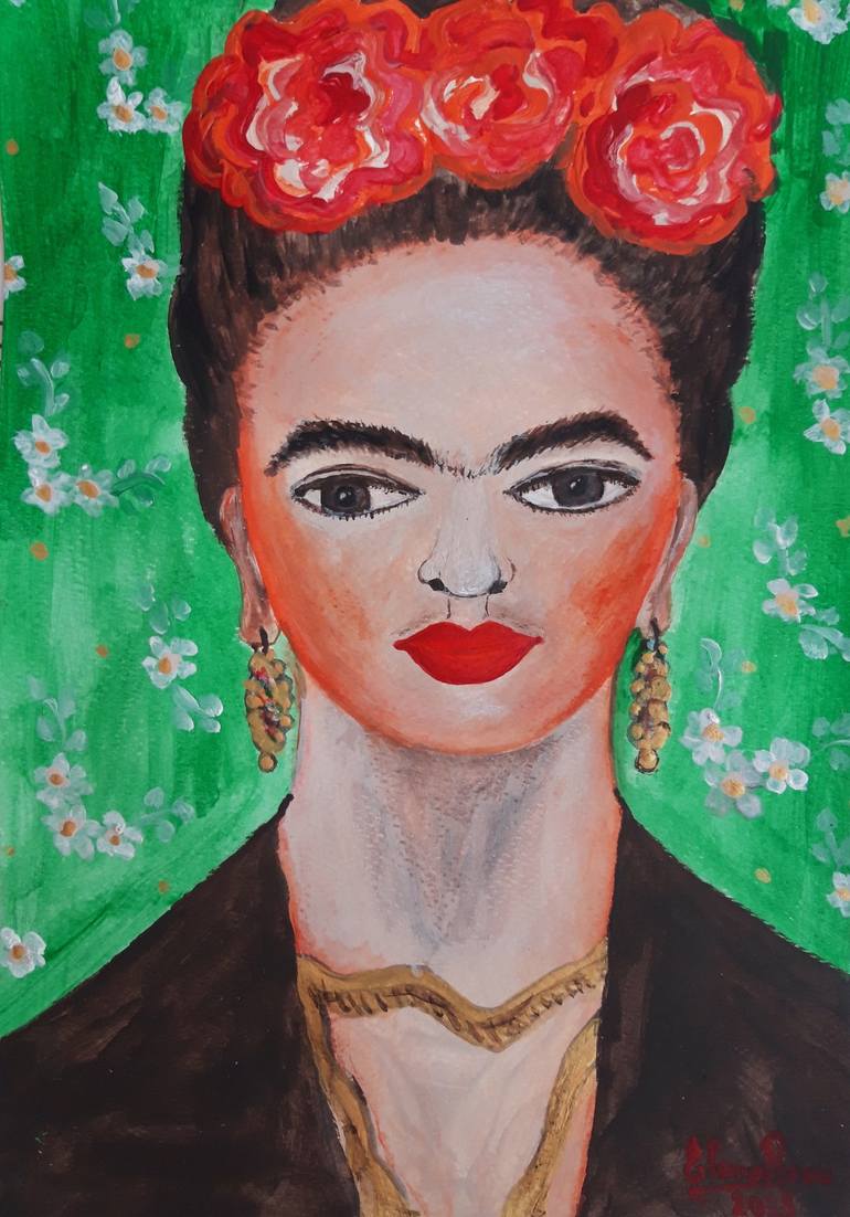 Frida Painting by Elena Parau | Saatchi Art