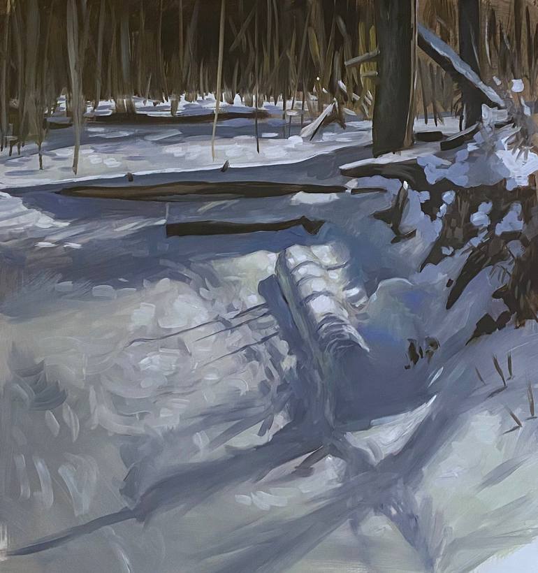 Winters Path Painting by Michael Connors | Saatchi Art