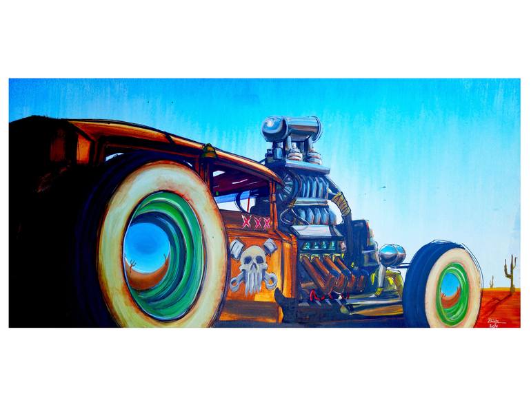 Desert Rat Painting by David Powers | Saatchi Art