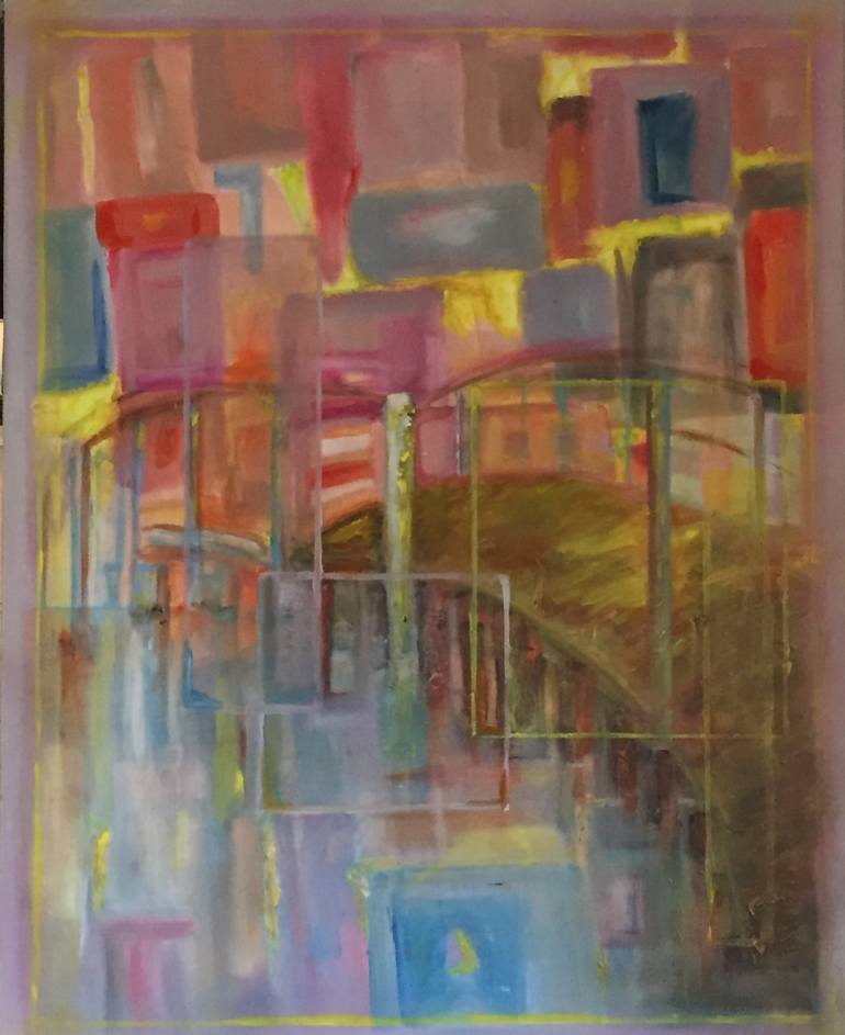 Bridges Painting by Miguel Castillo | Saatchi Art