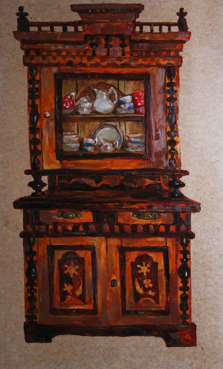 Buffet Painting by Olesya Glazjeva | Saatchi Art