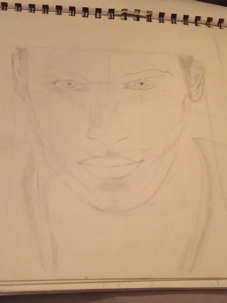 Face of a Gentleman Drawing by Gyna Aviles | Saatchi Art