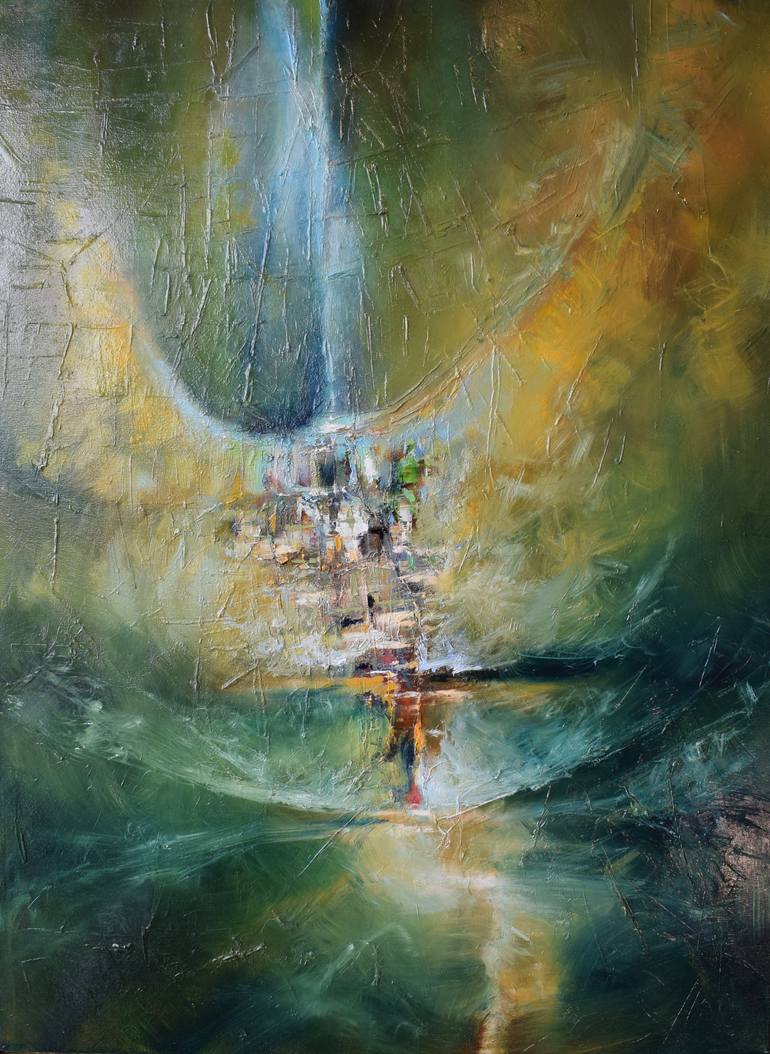 Emerald Fall Painting by Michael Pritchett | Saatchi Art