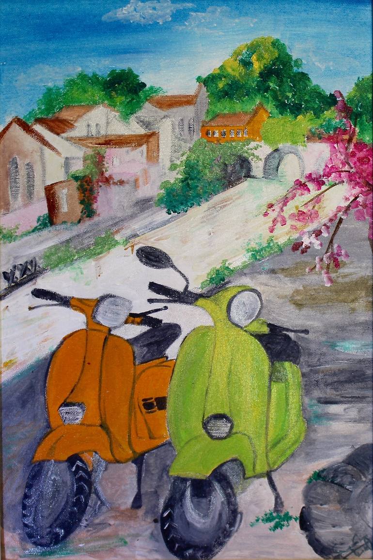 Urban Escapism Painting by Deepa Dsouza | Saatchi Art