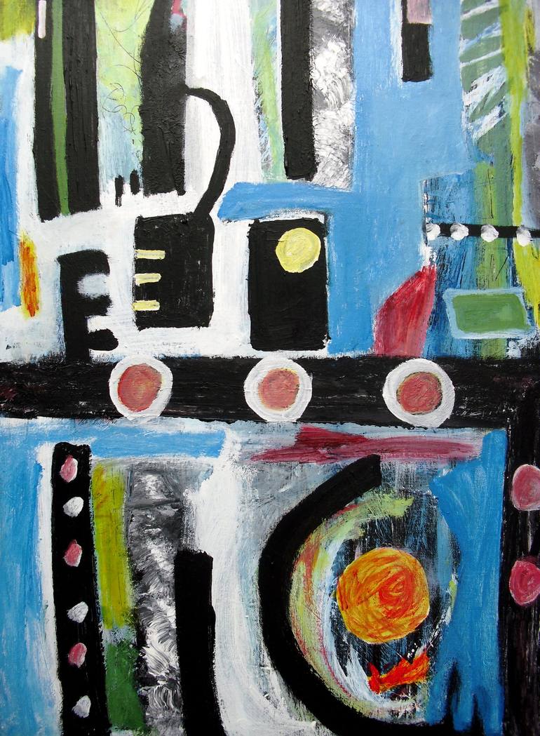 Blocks Painting by Christopher Godber | Saatchi Art