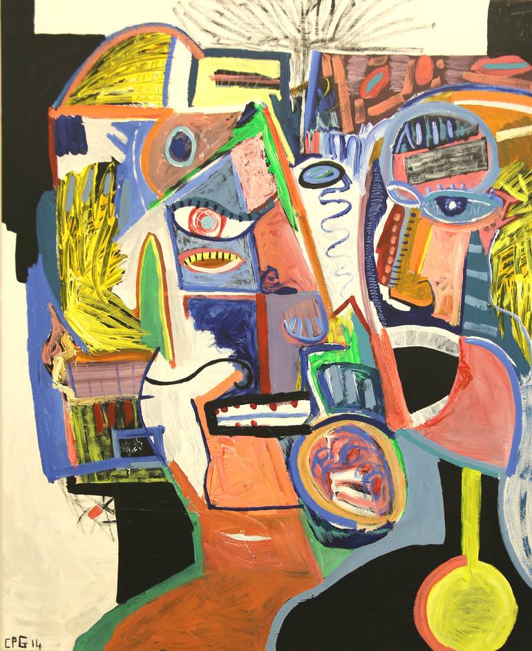 Twinned Painting by Christopher Godber | Saatchi Art