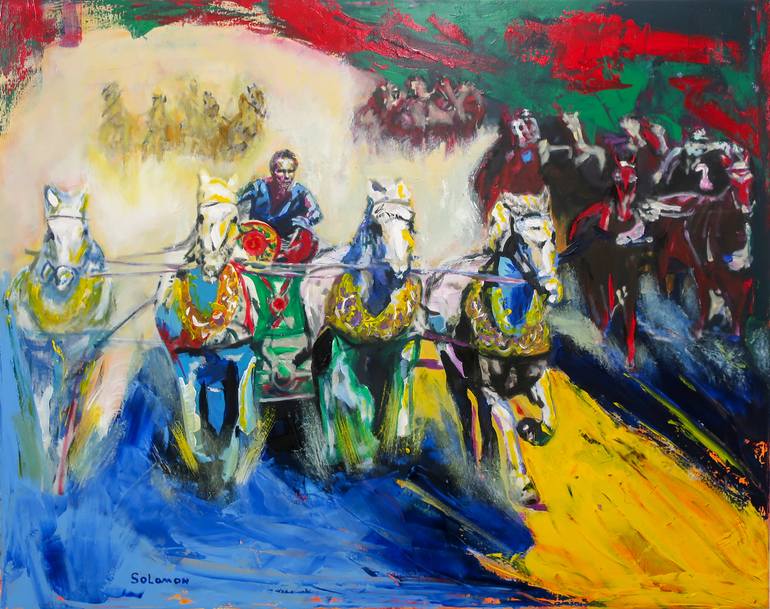 ben hur Painting by SOLOMON ART | Saatchi Art