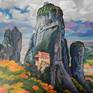 Meteora. 7 Painting by Artan Kola | Saatchi Art