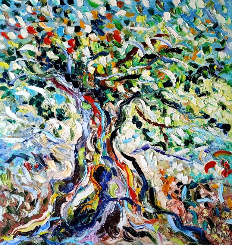 Luci tra i rami Painting by antonino Puliafico | Saatchi Art