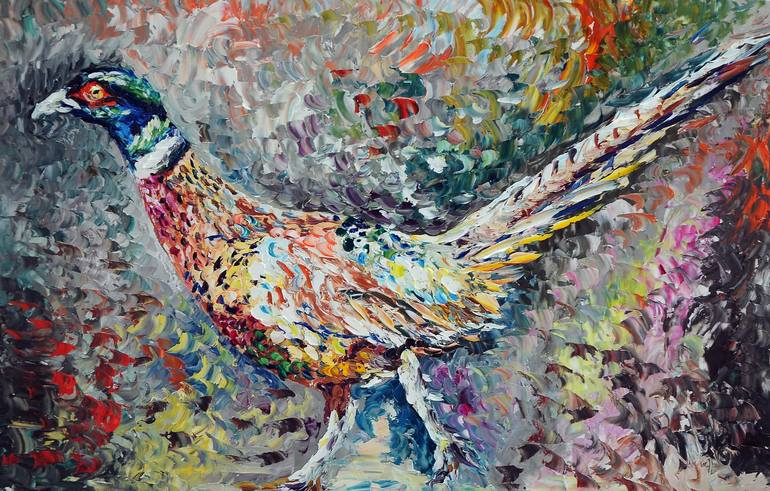 fagiano Painting by antonino Puliafico | Saatchi Art