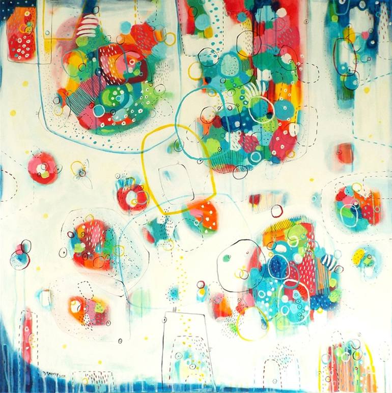 Time machine Painting by Marlena Rakoczy | Saatchi Art