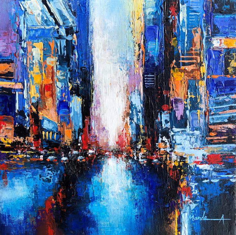 Rush Hour Painting by Mande A | Saatchi Art