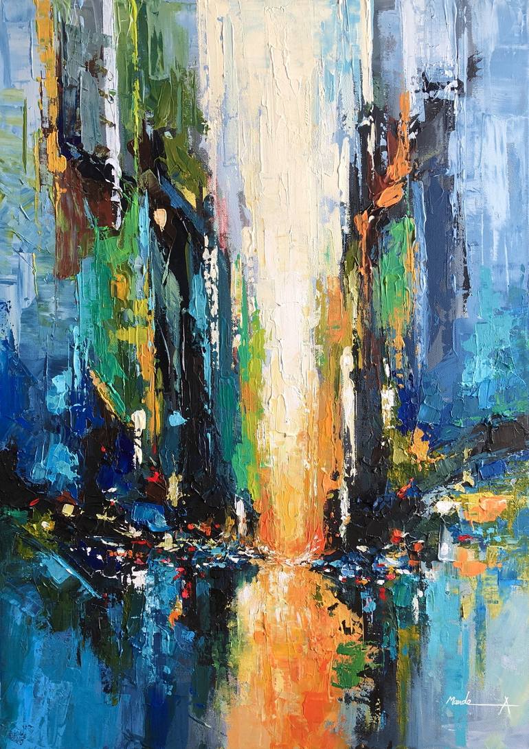 Street of Illusions Painting by Mande A | Saatchi Art