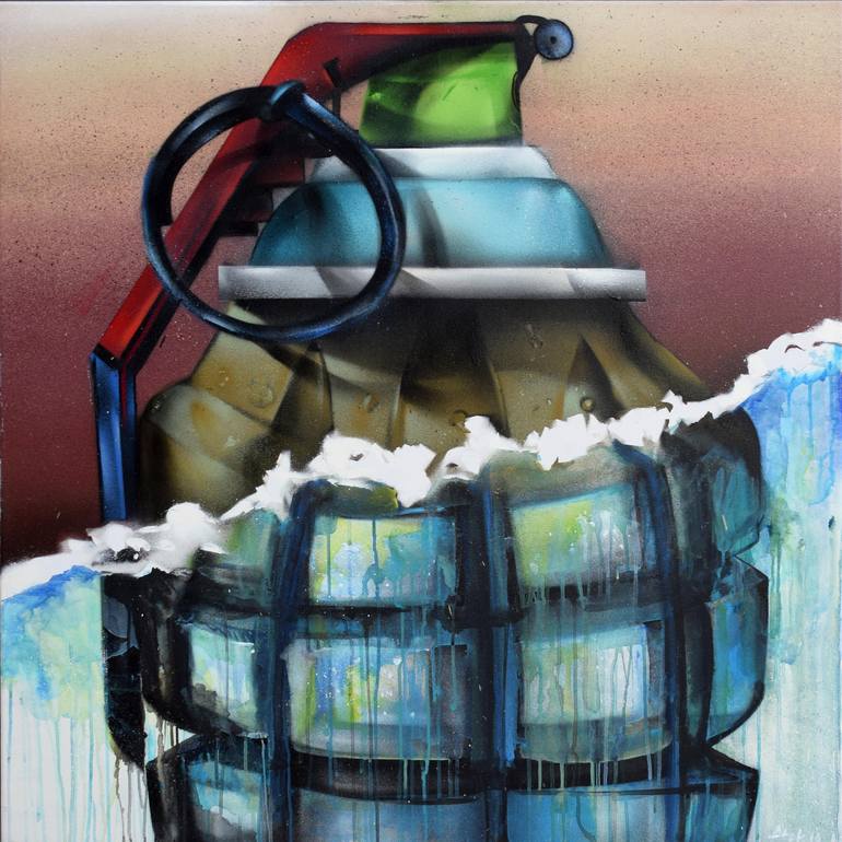 The grenadecan Painting by Giorgos Atek | Saatchi Art