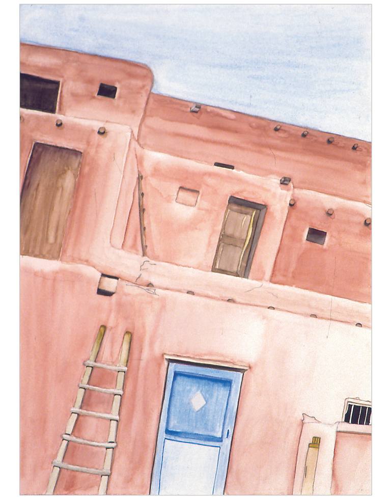 Adobe Homestead 3 Painting by Eva Hill | Saatchi Art