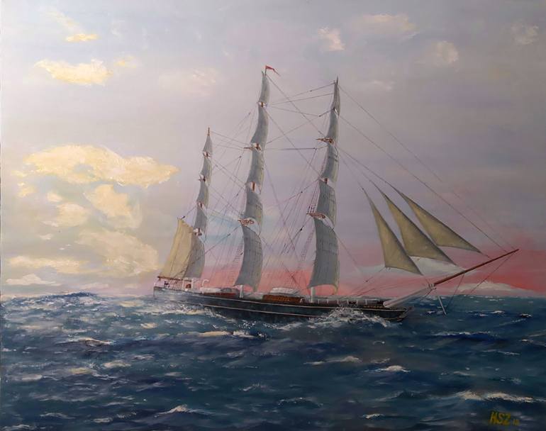 Cutty Sark Painting by Henrik Segercrantz | Saatchi Art