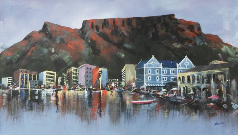 Cape Town Painting by Mbongeni Mhlongo | Saatchi Art