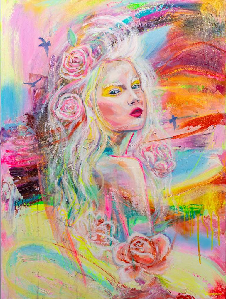 Bloom! Painting by Anna Sun | Saatchi Art