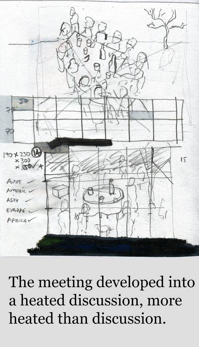 meeting Drawing by F G | Saatchi Art