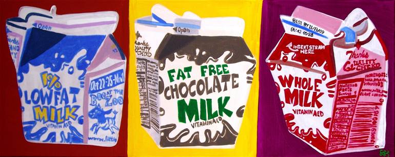Milk Milk Milk Painting by Steve Spencer | Saatchi Art