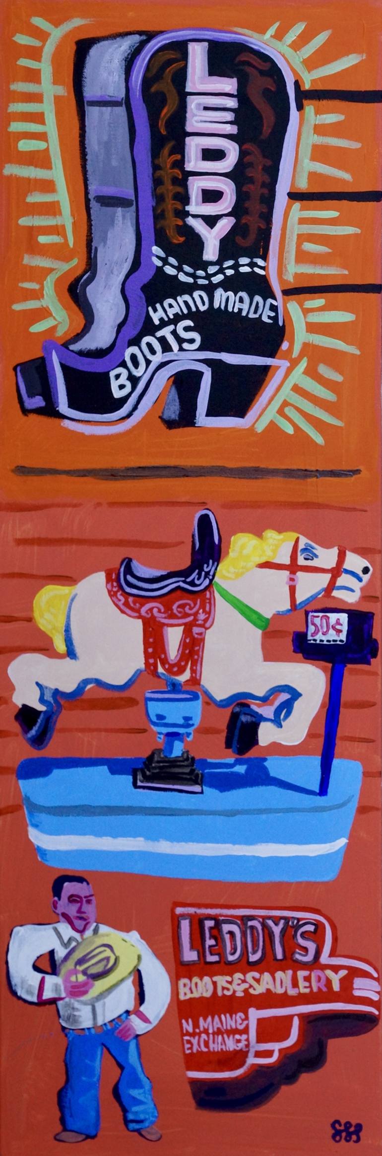 Leddy's Painting by Steve Spencer | Saatchi Art