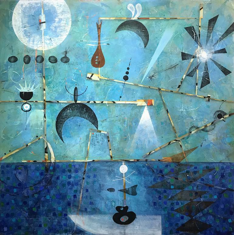 Remembering Earlier Oceans Painting by Susan Wasinger | Saatchi Art