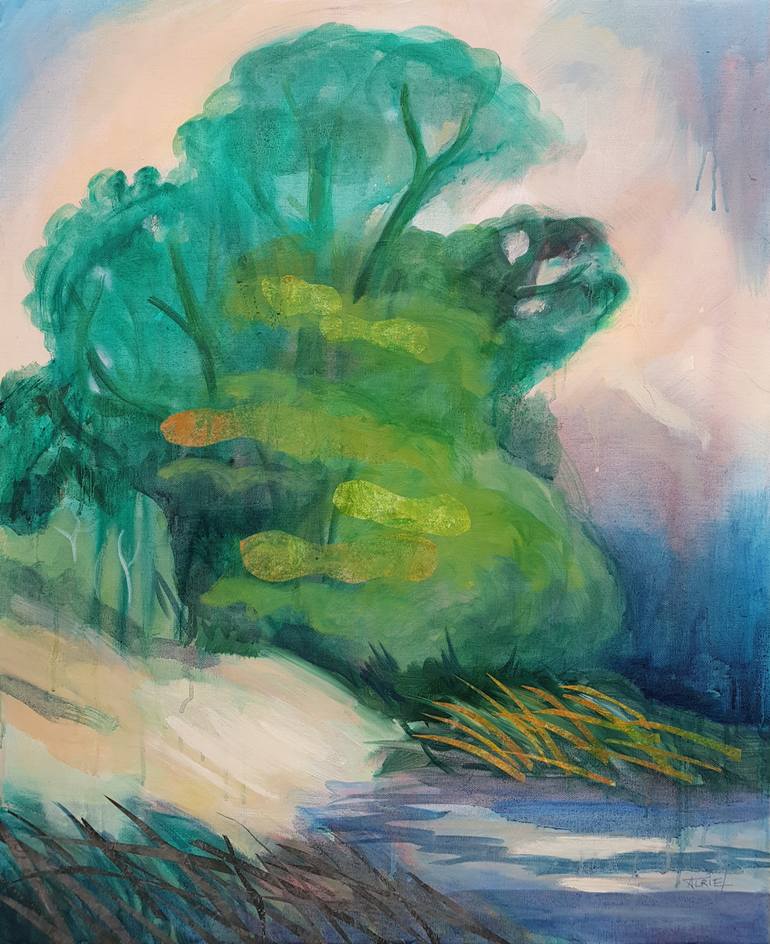 The oak and the reed Painting by Valérie Auriel | Saatchi Art Australia