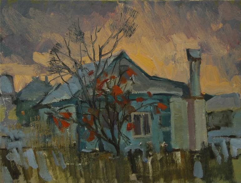 houseа Painting by Roman Bogdan | Saatchi Art