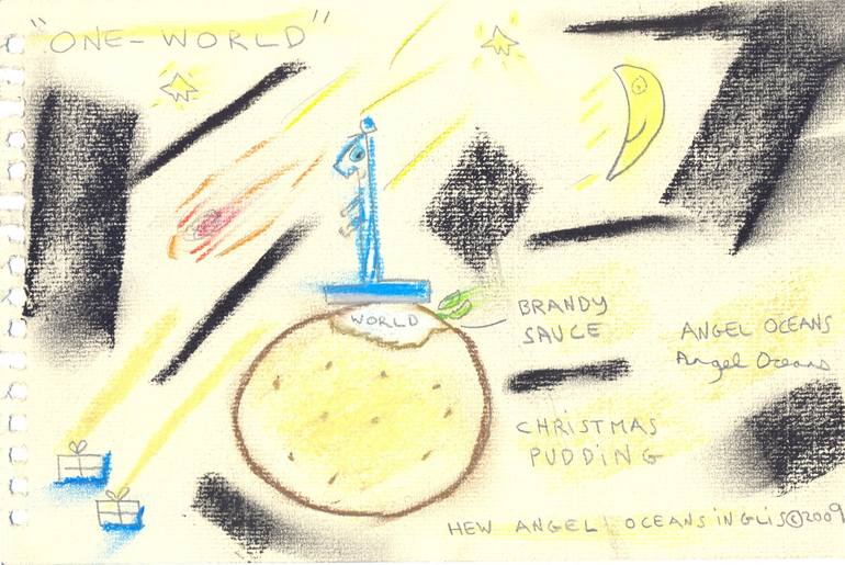 ONE-WORLD Drawing by Angel Oceans | Saatchi Art