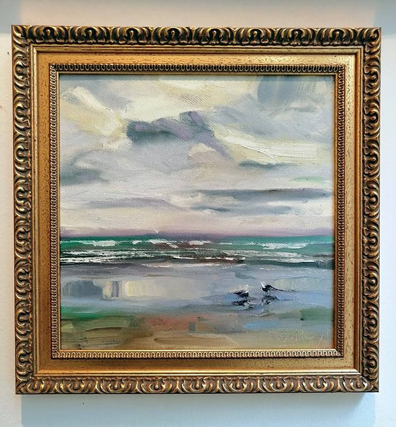 2 Gulls Painting by Leyton Rowley | Saatchi Art