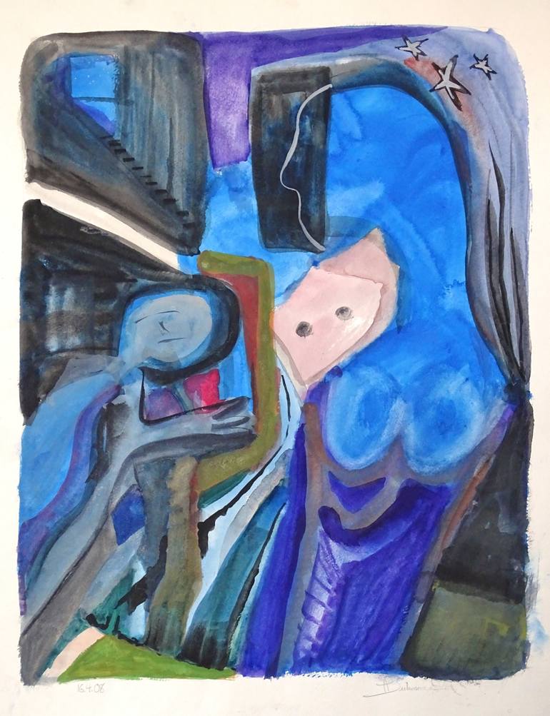 Glendale nativity Painting by Peter Beckman | Saatchi Art