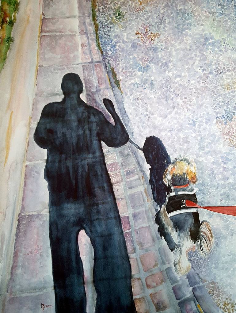 STREET SHADOW Painting by Zoran Mihajlovic | Saatchi Art