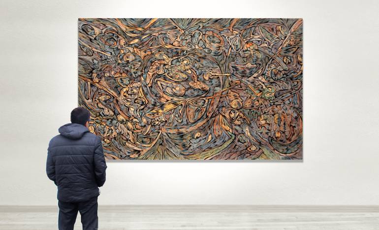 Painting Number Two (Rock Neuron) Painting by Alejandro Mendez ...