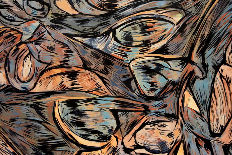 Painting Number Two (Rock Neuron) Painting by Alejandro Mendez ...