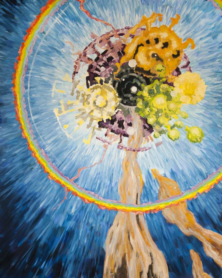 Cosmic Spring Painting by Jakub Jecminek | Saatchi Art