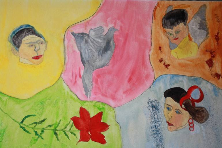 angel Painting by Gabor Csizmadia | Saatchi Art