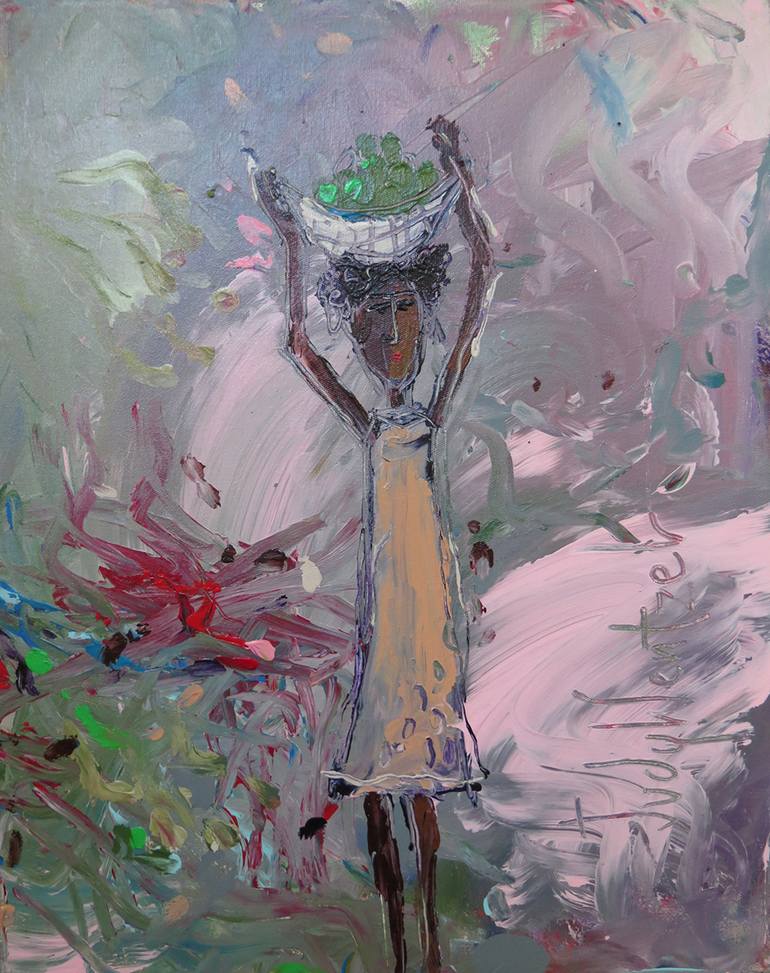 Market Basket Painting by Judy Wentzel | Saatchi Art