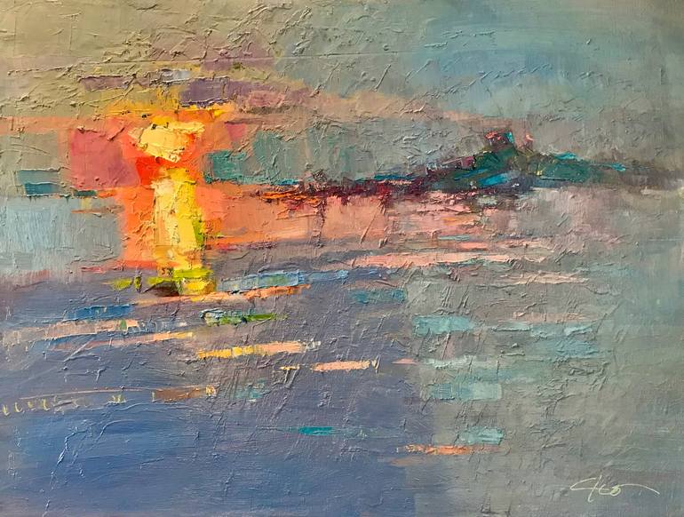 Water Marks #1 Painting by Cleo Manuel Krueger | Saatchi Art