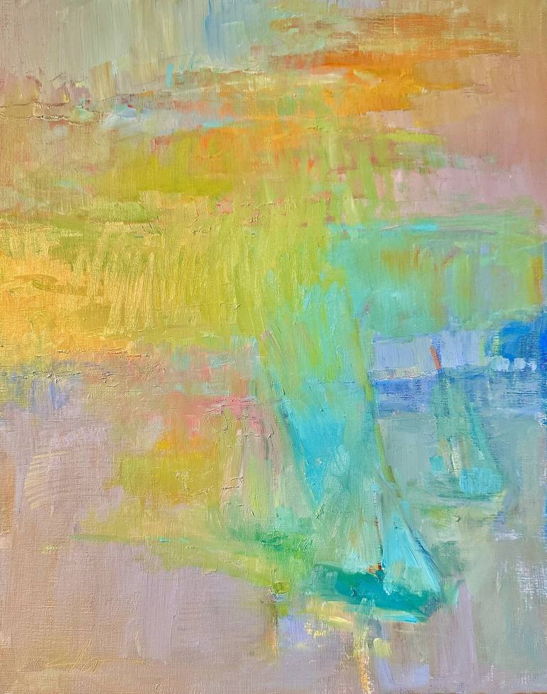 Three Harbor Boats Painting by Cleo Manuel Krueger | Saatchi Art