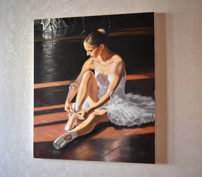 The ballet lover II Painting by Serghei Ghetiu | Saatchi Art Lithuania