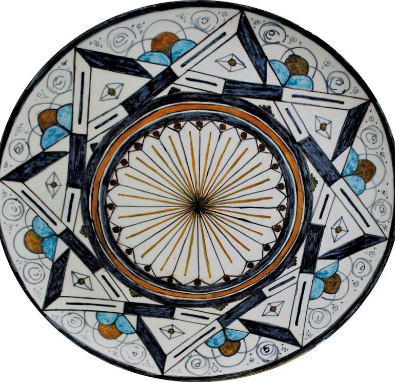 ceramic Renaissance geometric Painting by Davide Pacini | Saatchi Art