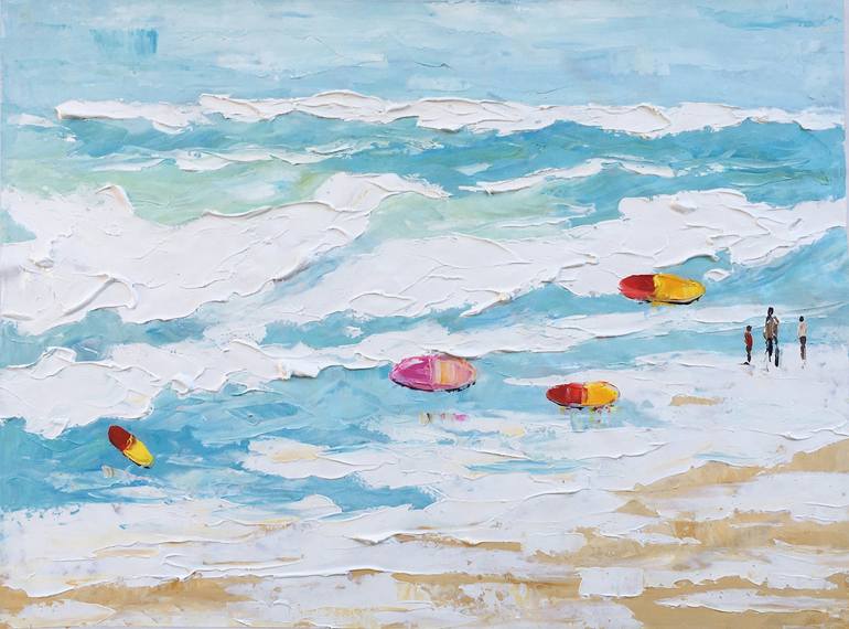 Summer vacation 1309 Painting by Jingshen You | Saatchi Art