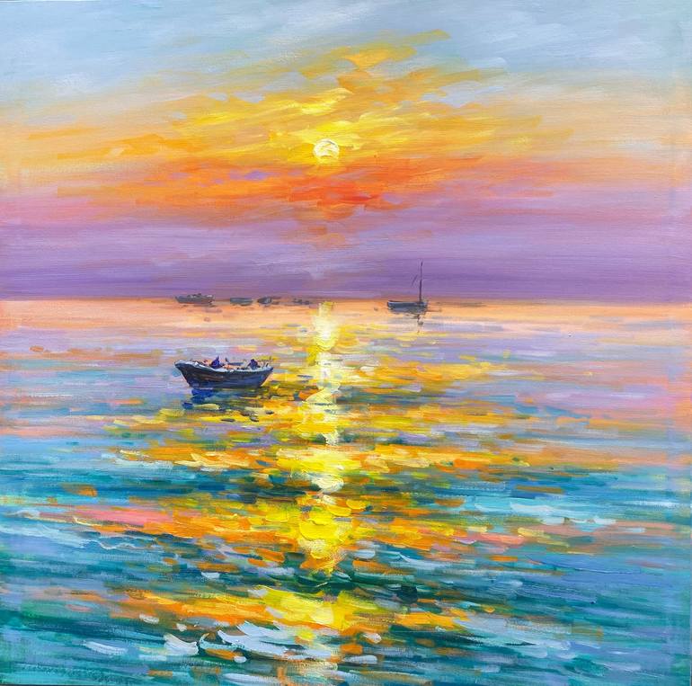 Dawn 1425 Painting by Jingshen You | Saatchi Art