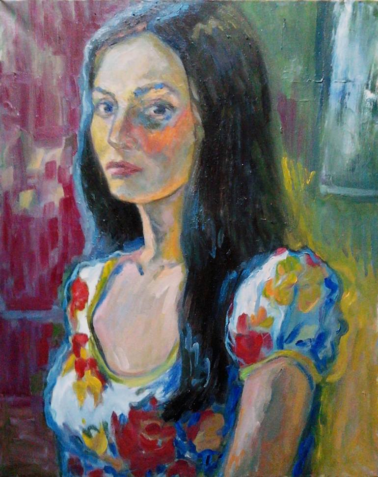 Self-portrait Painting by Inna Pylypenko | Saatchi Art