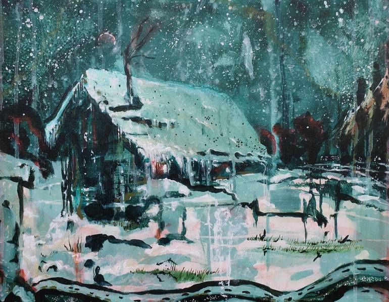 Kavan's Ice Painting by Jacquelyn Cassidy | Saatchi Art