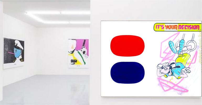 Abstract vs Figurative (Ellsworth Kelly meets Goofy) Painting by Super ...