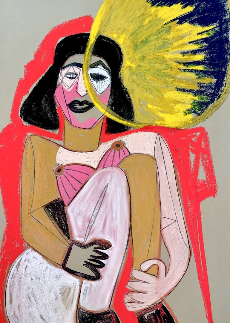 i am the sun + the moon, the sun + the moon is me Painting by Danvy ...
