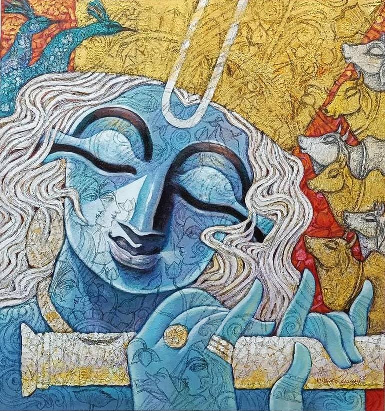BHUBAN Painting by Subrata Ghosh | Saatchi Art