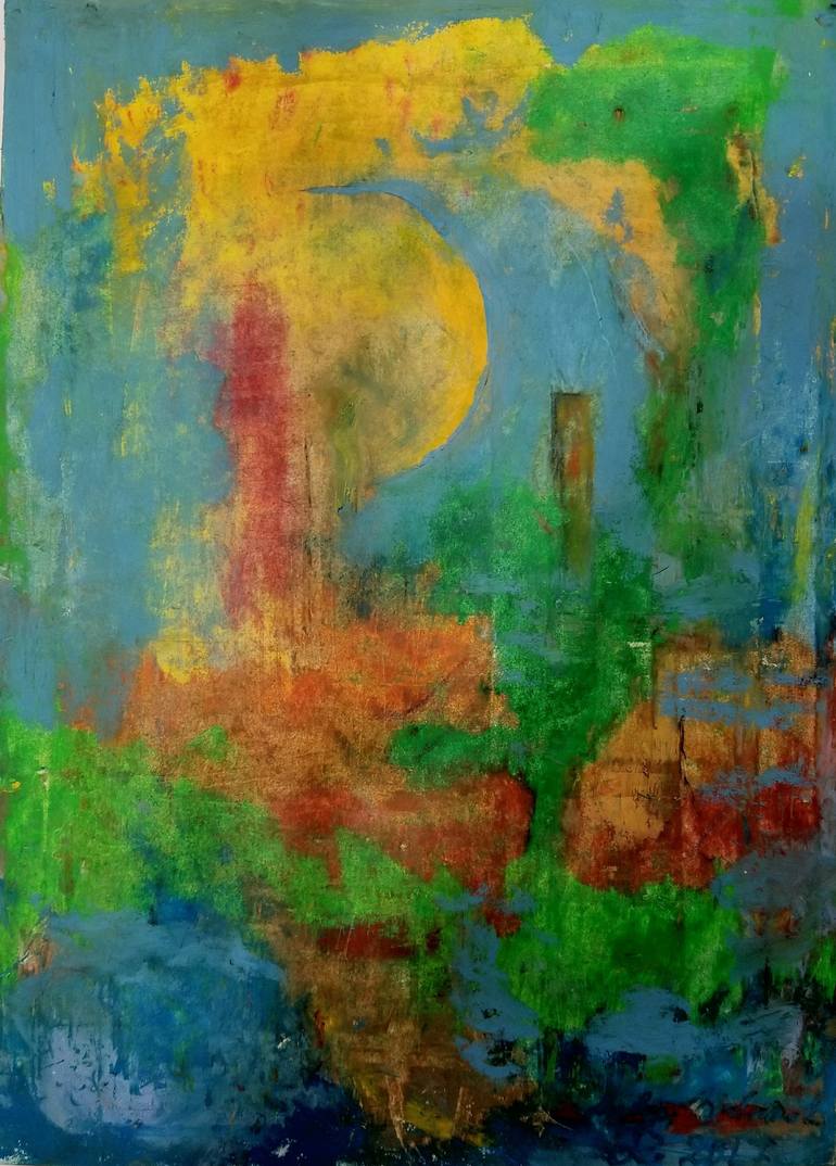 Sen o Warszawie Painting by Andrew Walaszek | Saatchi Art